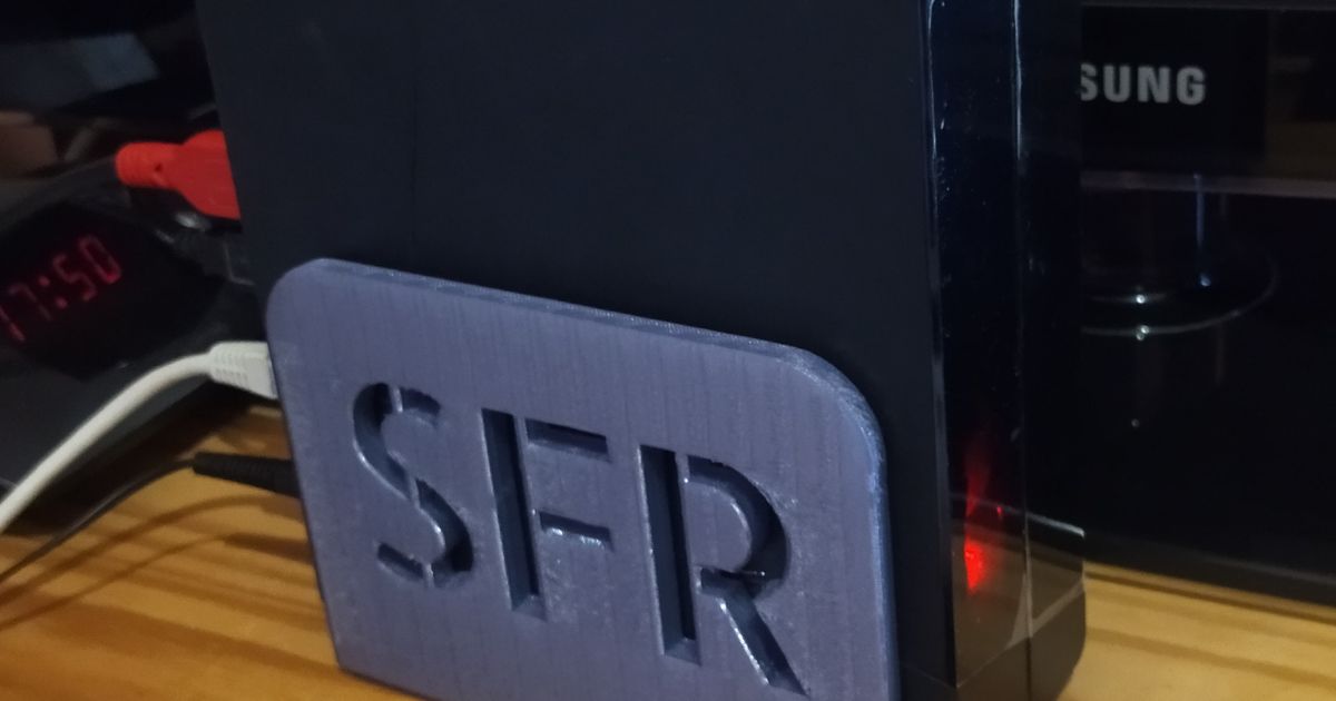 Wall support for "decodeur tv SFR" by Jay 974 | Download free STL model ...