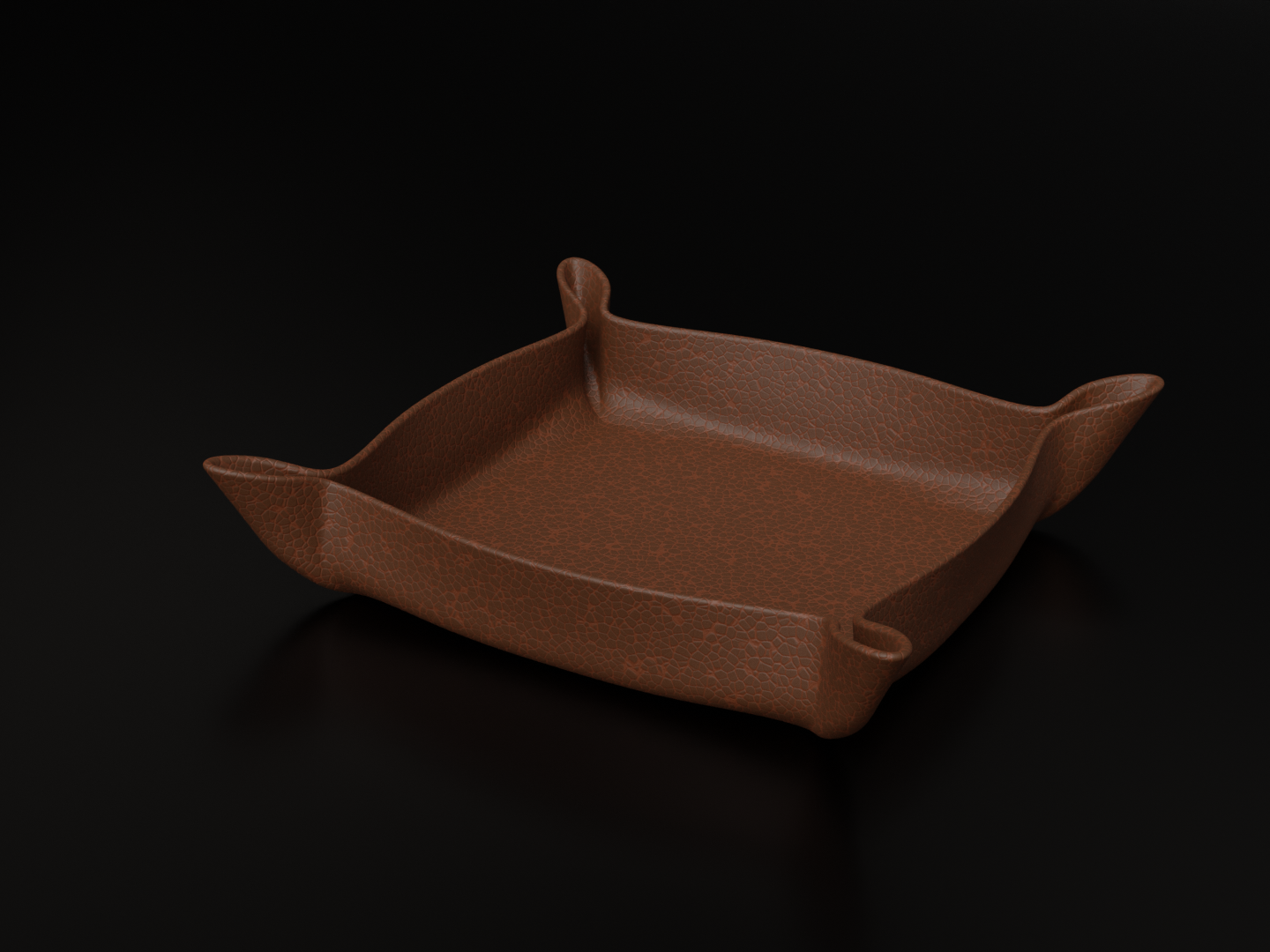 Leather Catch All tray style by PRINTSY | Download free STL model ...