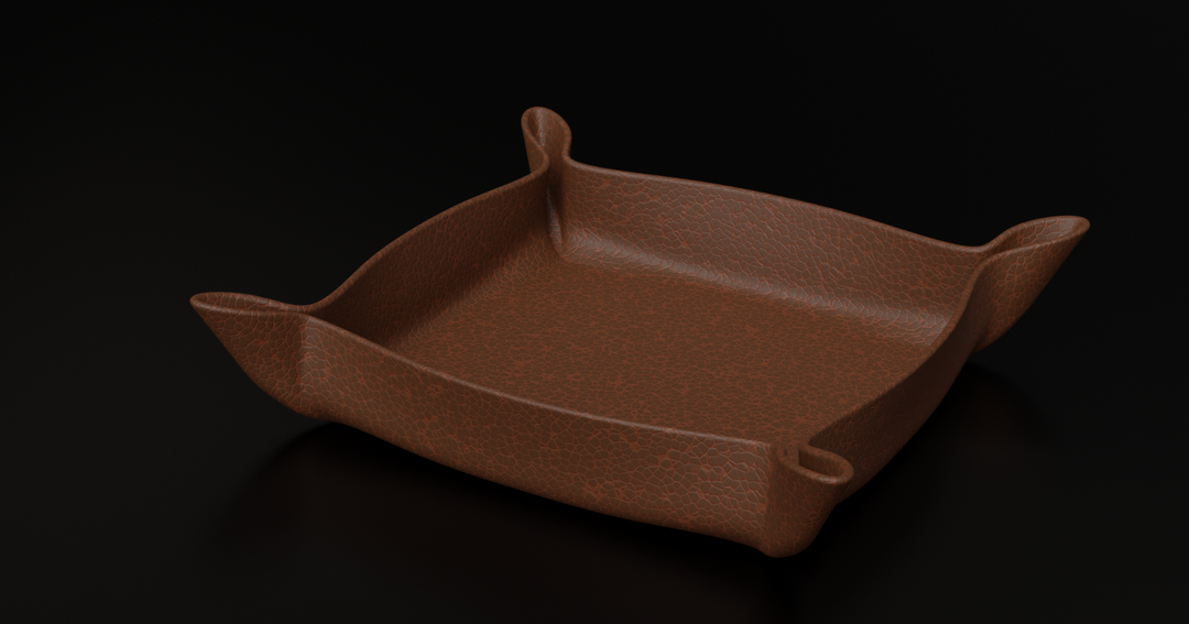 Leather Catch All tray style by PRINTSY | Download free STL model ...