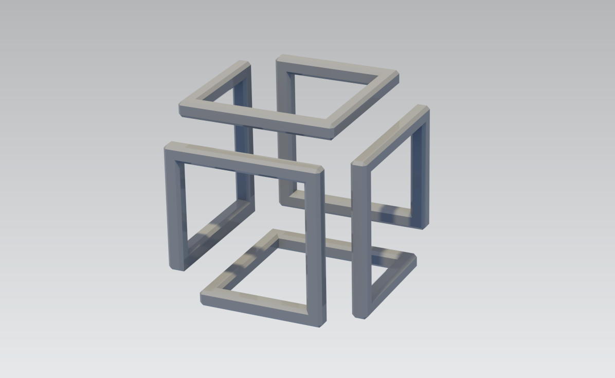 Single line infinity Cube by Sebolo | Download free STL model ...