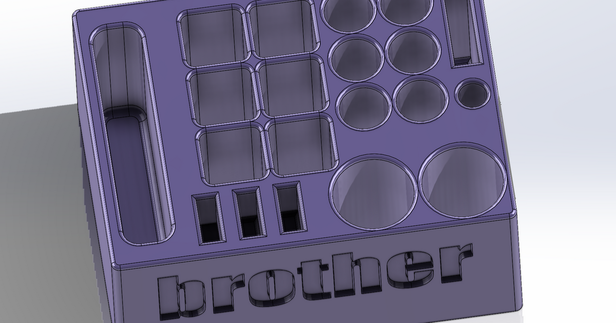 Brother CM600 Plotter Tool Box by Sascha | Download free STL model ...