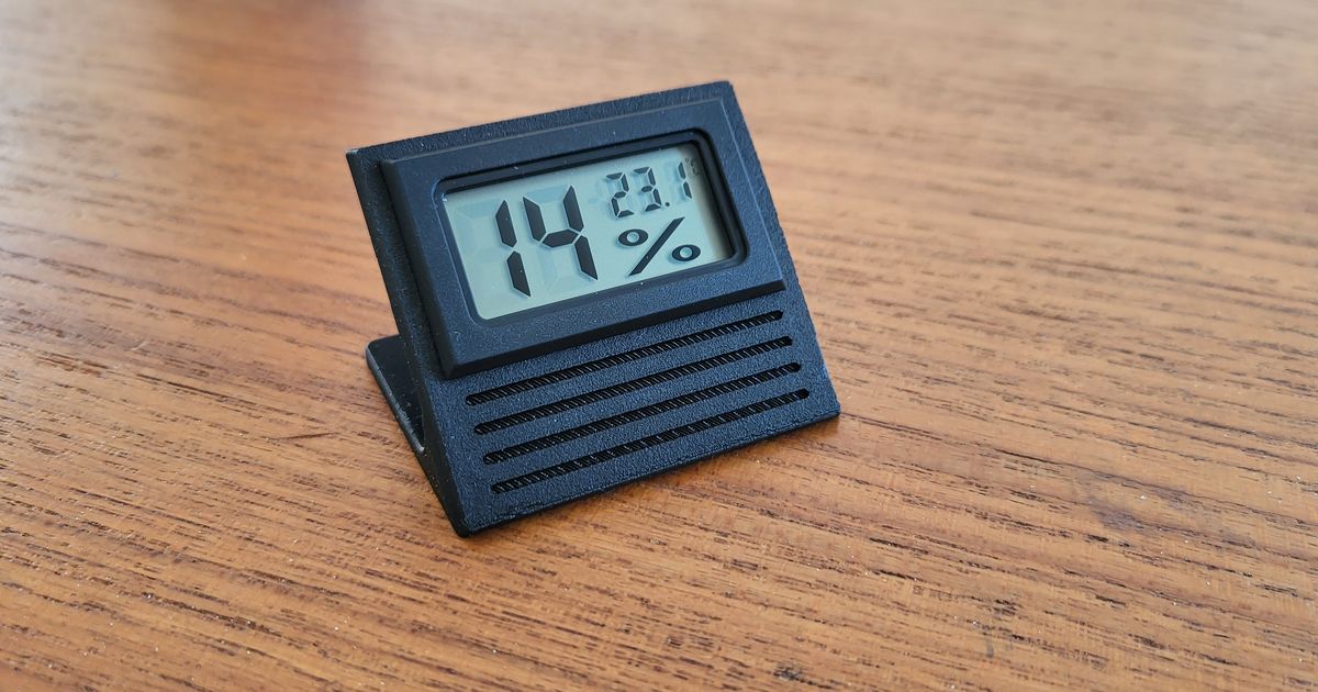 Hygrometer Humidity Sensor Stand By Noomis Download Free Stl Model