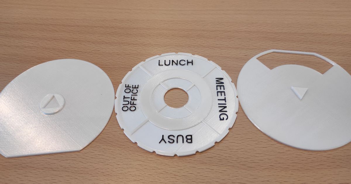 Availability Indicator Disk By Mattas Download Free Stl Model 