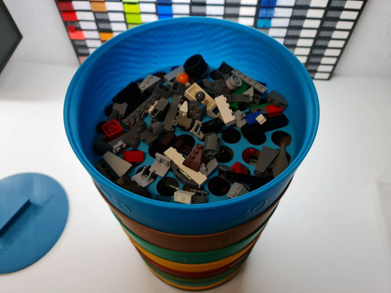 Stackable sorting tower with sieve inserts in different sizes by ...
