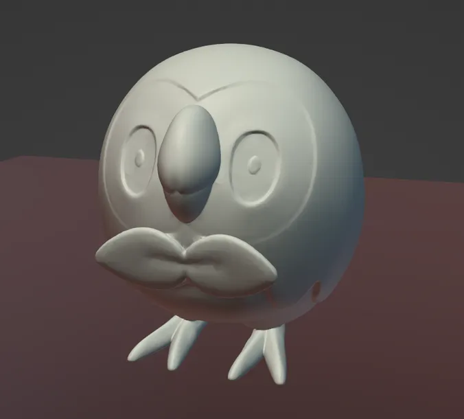 Rowlet Pokemon by Snowball | Download free STL model | Printables.com