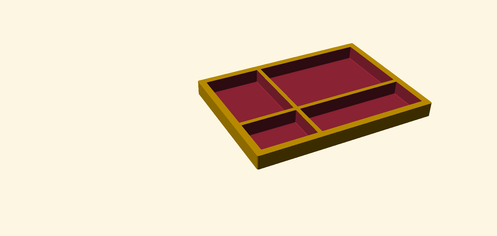 Customizable 4 compartment Catch On Tray by ghafoori | Download free ...