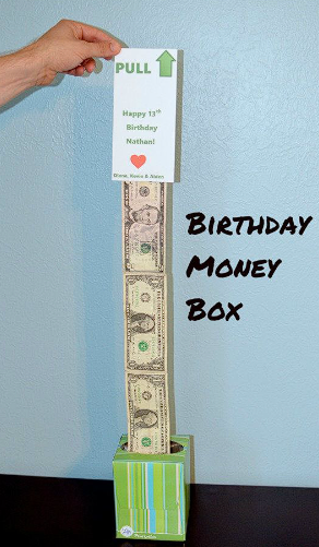 Money notes pull out box, birthday cake money box by mcko | Download ...