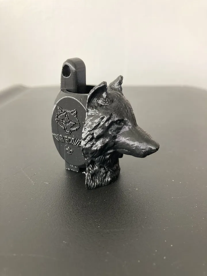 Wolf Neckerchief Scout Slide - Built-in Emergency Whistle by MWS ...