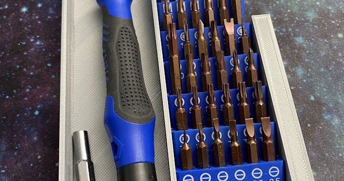 Screwdriver Bit Tray by BAD Gumby | Download free STL model ...