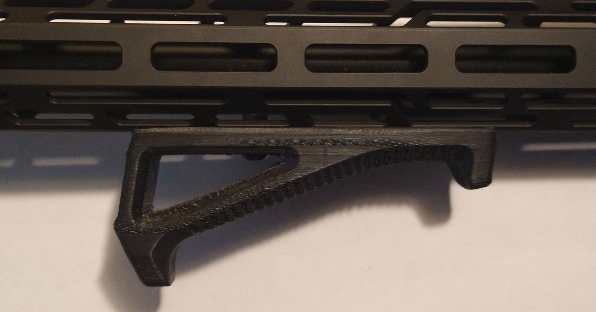 M-Lok Angled Foregrip AFG V2 for Slim Handguards by OnlyShellsRemain ...