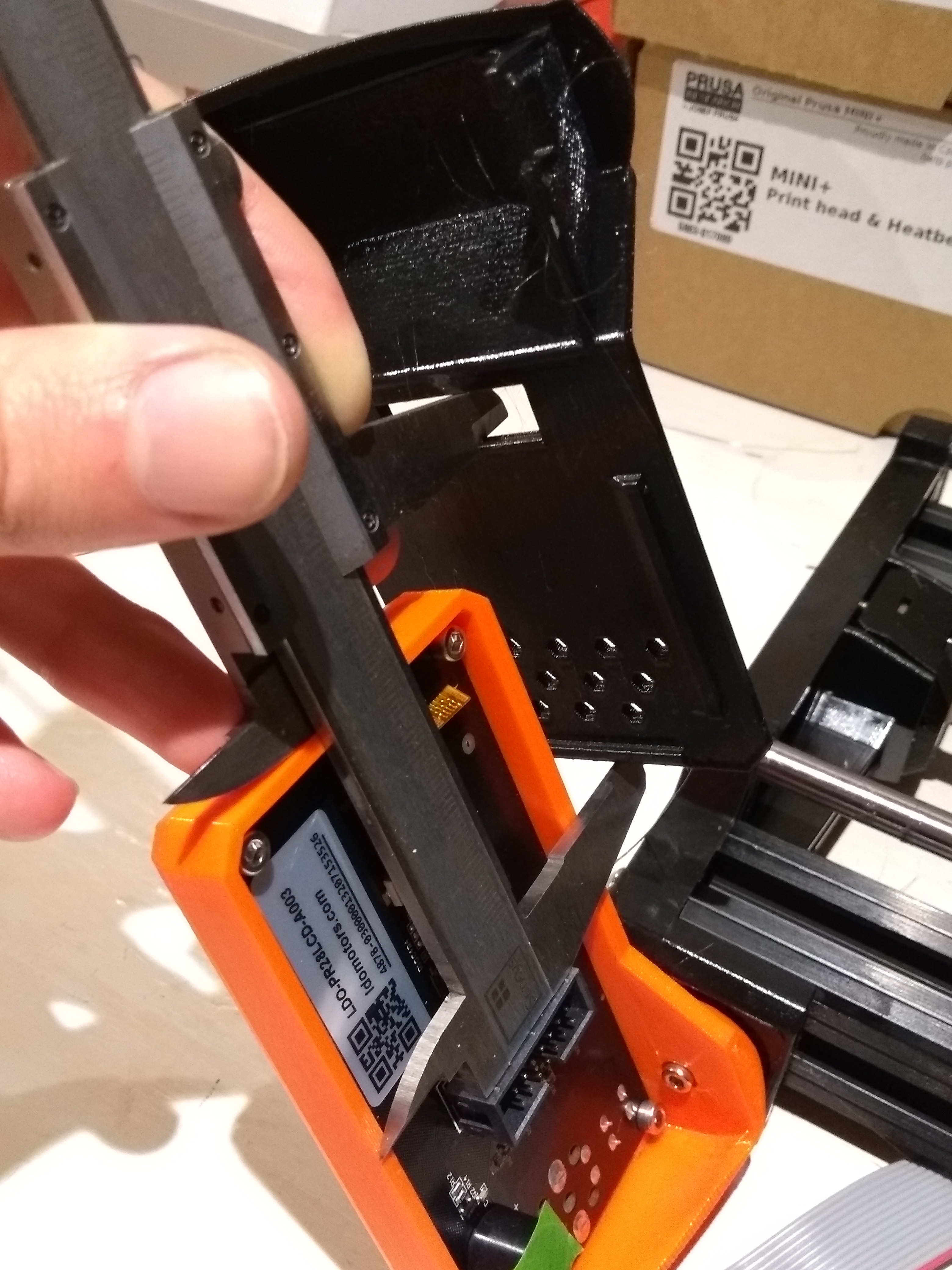 Prusa Mini - LCD Back Cover - Fixed Connector Spacing by RedWyvern ...