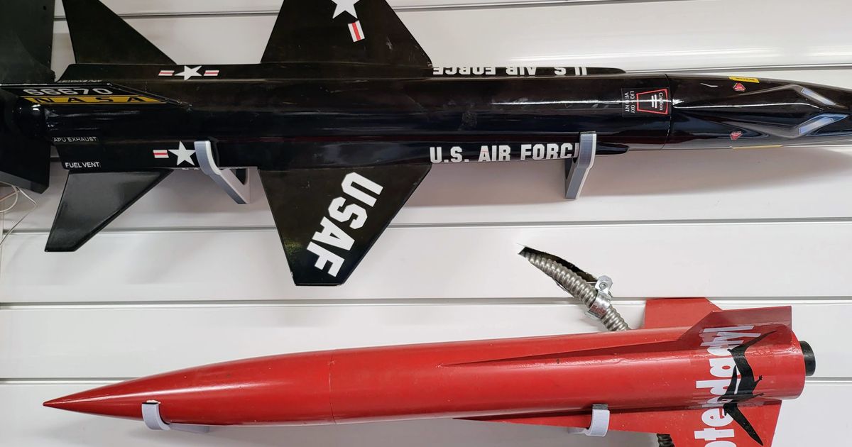 Rocket storage for slatwall or proslat by Printerchick | Download free ...