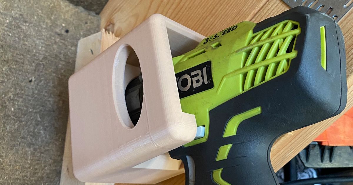 Robust power tool holder for Ryobi 18V drill and impact wrench by ...