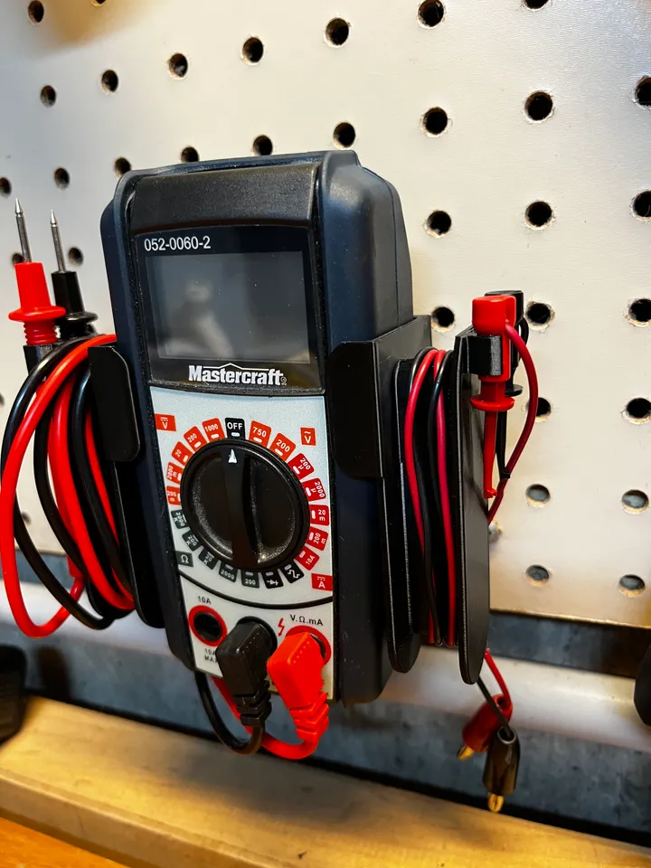 Multimeter Holder for Pegboard by Antman | Download free STL model ...