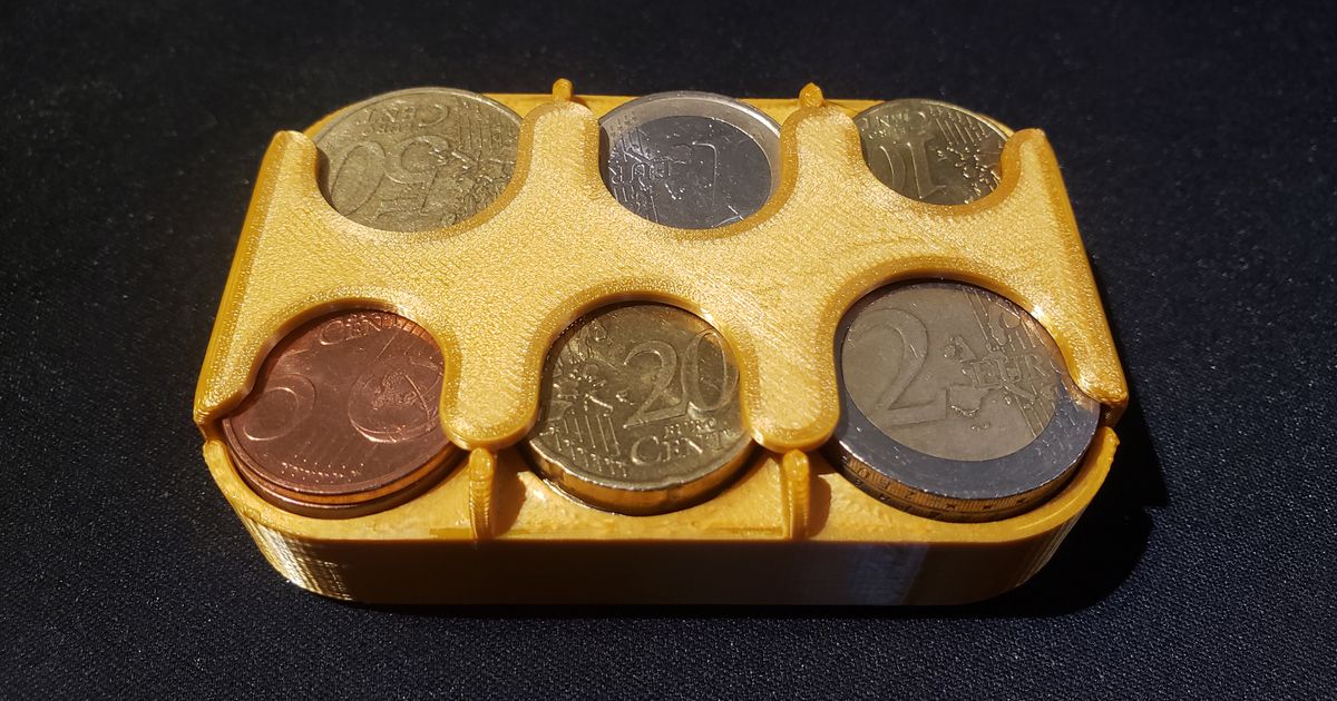 Euro coin pocket holder by rooood | Download free STL model ...