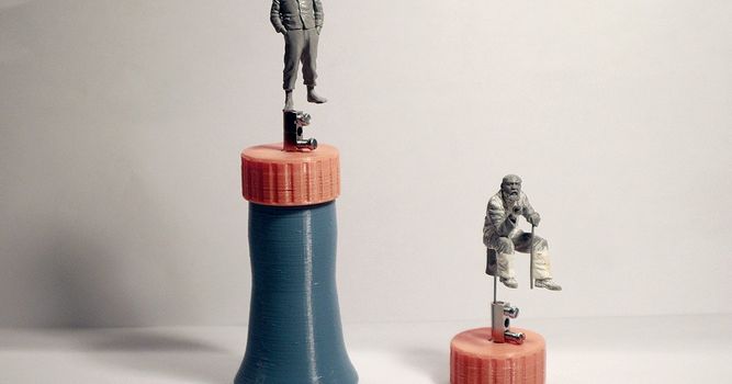 Rotating handle for scale model figures by Emme3D | Download free STL ...