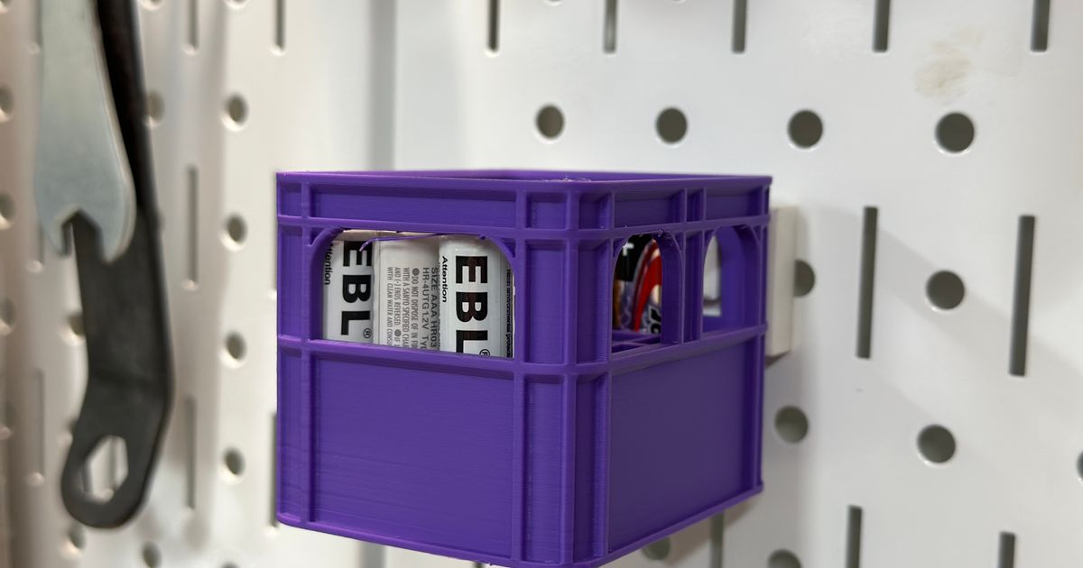 DDD / Wall Control Beer Crate Holder (No screws) by maxelman | Download ...