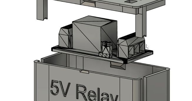 5v Relay Box - One Channel Relay Module by parrothd | Download free STL ...