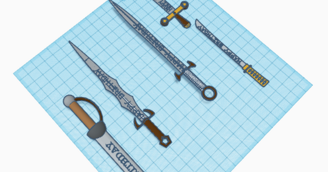 birthday sword by pandafish | Download free STL model | Printables.com