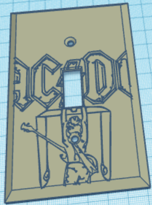 ACDC Flick of the Switch Light Switch by Marlin | Download free STL ...