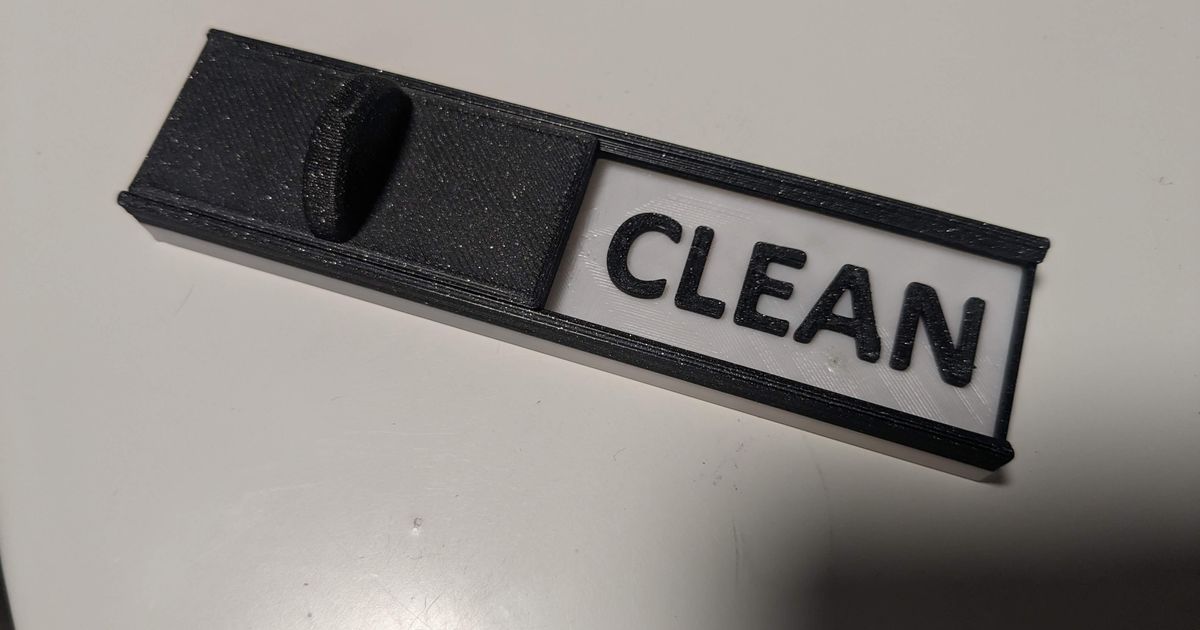 Magnetic Dishwasher Label by stern.shawn | Download free STL model ...