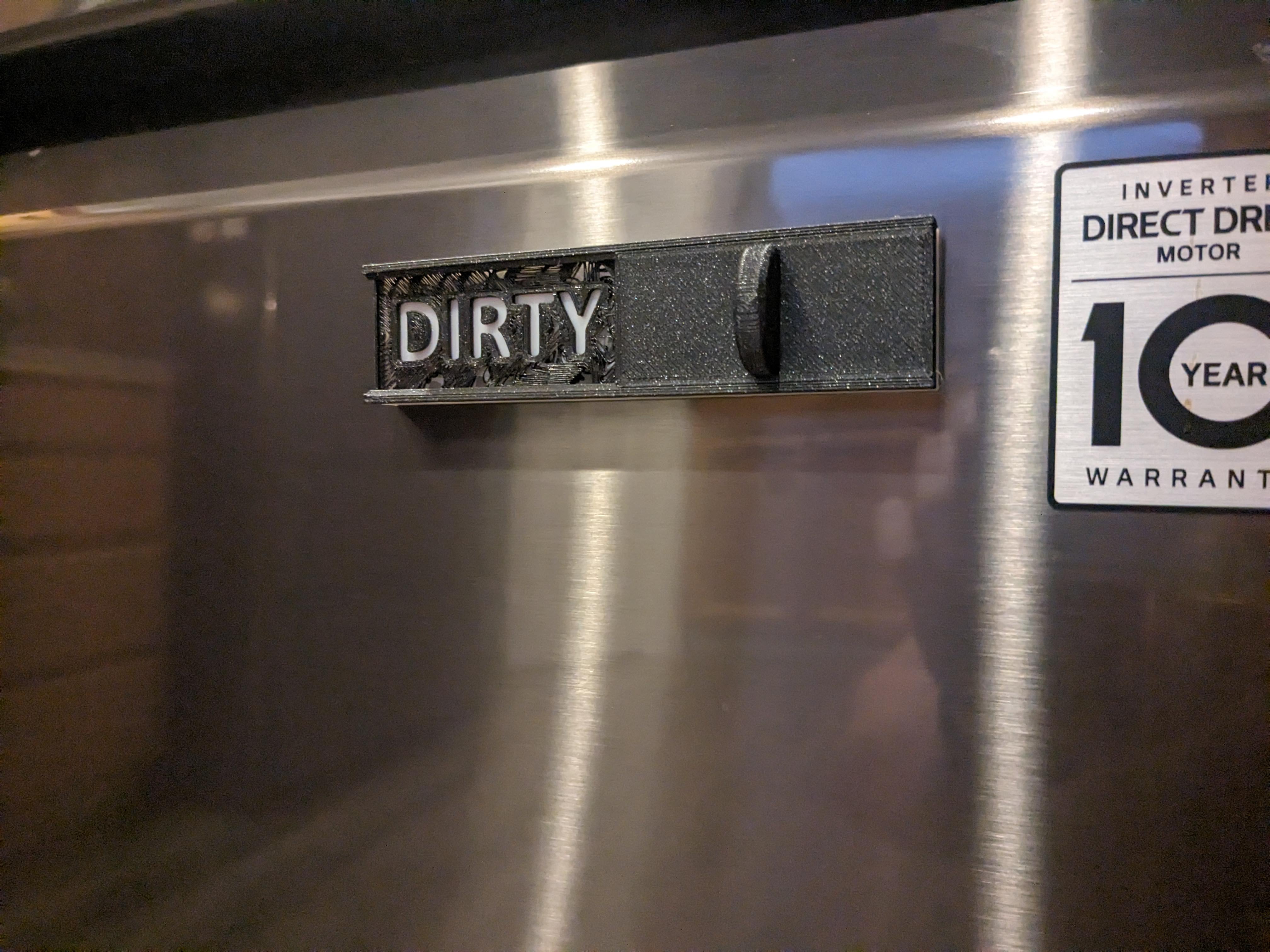 Magnetic Dishwasher Label by stern.shawn | Download free STL model ...