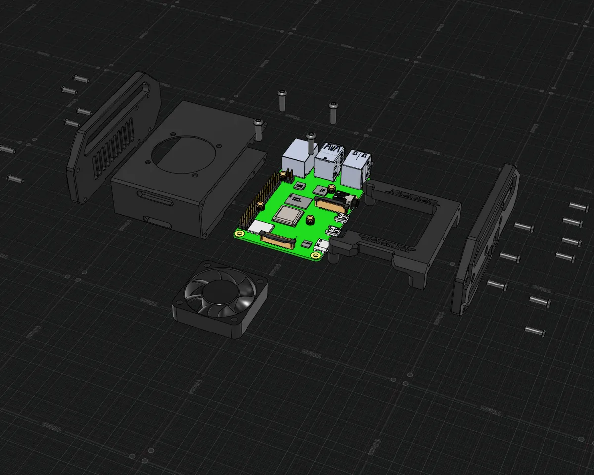 Raspberry Pi 4 Case (V2) by Squirrelbrain | Download free STL model ...