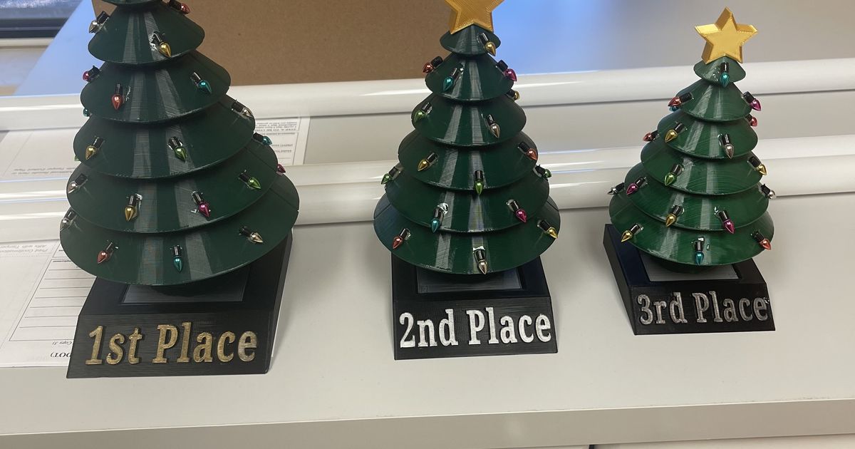 1st, 2nd, and 3rd Place Trophy Base by 3DPotato | Download free STL ...