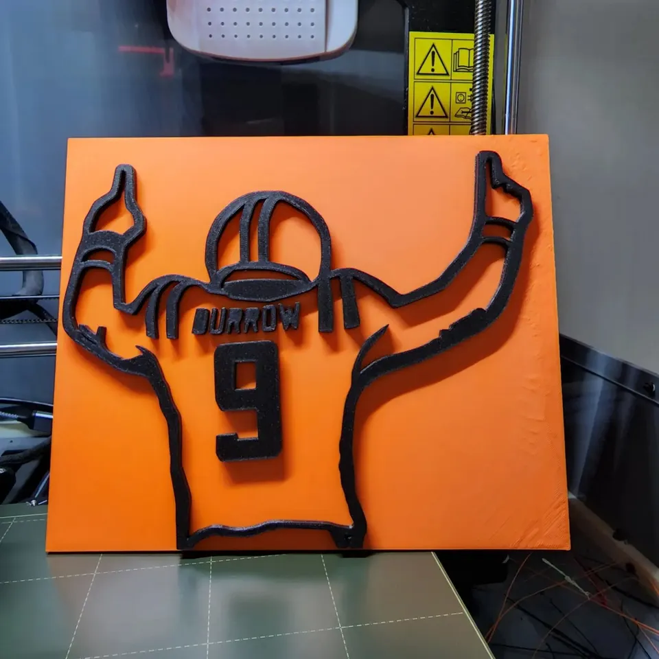 Joe Burrow wall art - Multicolor (color change) by CincyGeek | Download ...