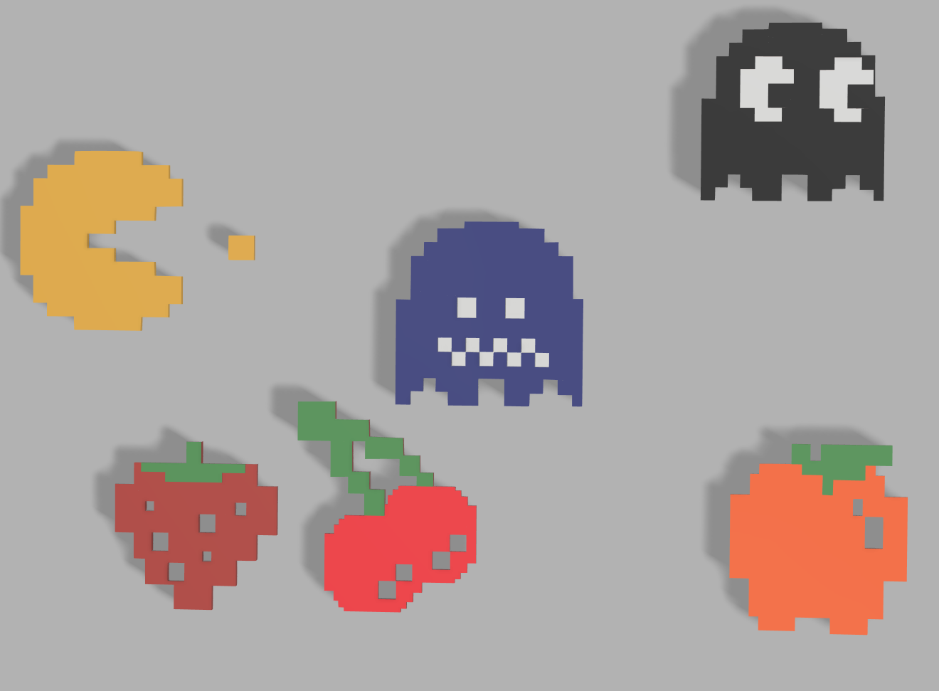 Pacman Wall Art by SK3D | Download free STL model | Printables.com