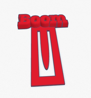 Boom Bookmark by 3DAJB | Download free STL model | Printables.com