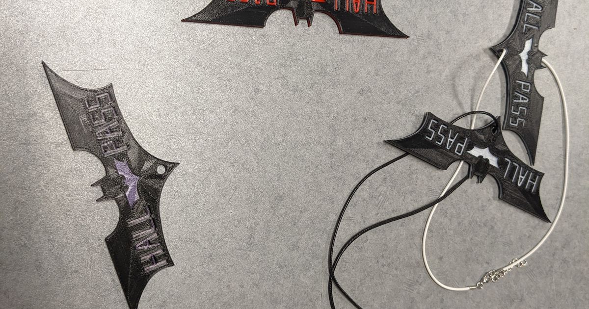 Batman Hall Pass by odjntrade | Download free STL model | Printables.com