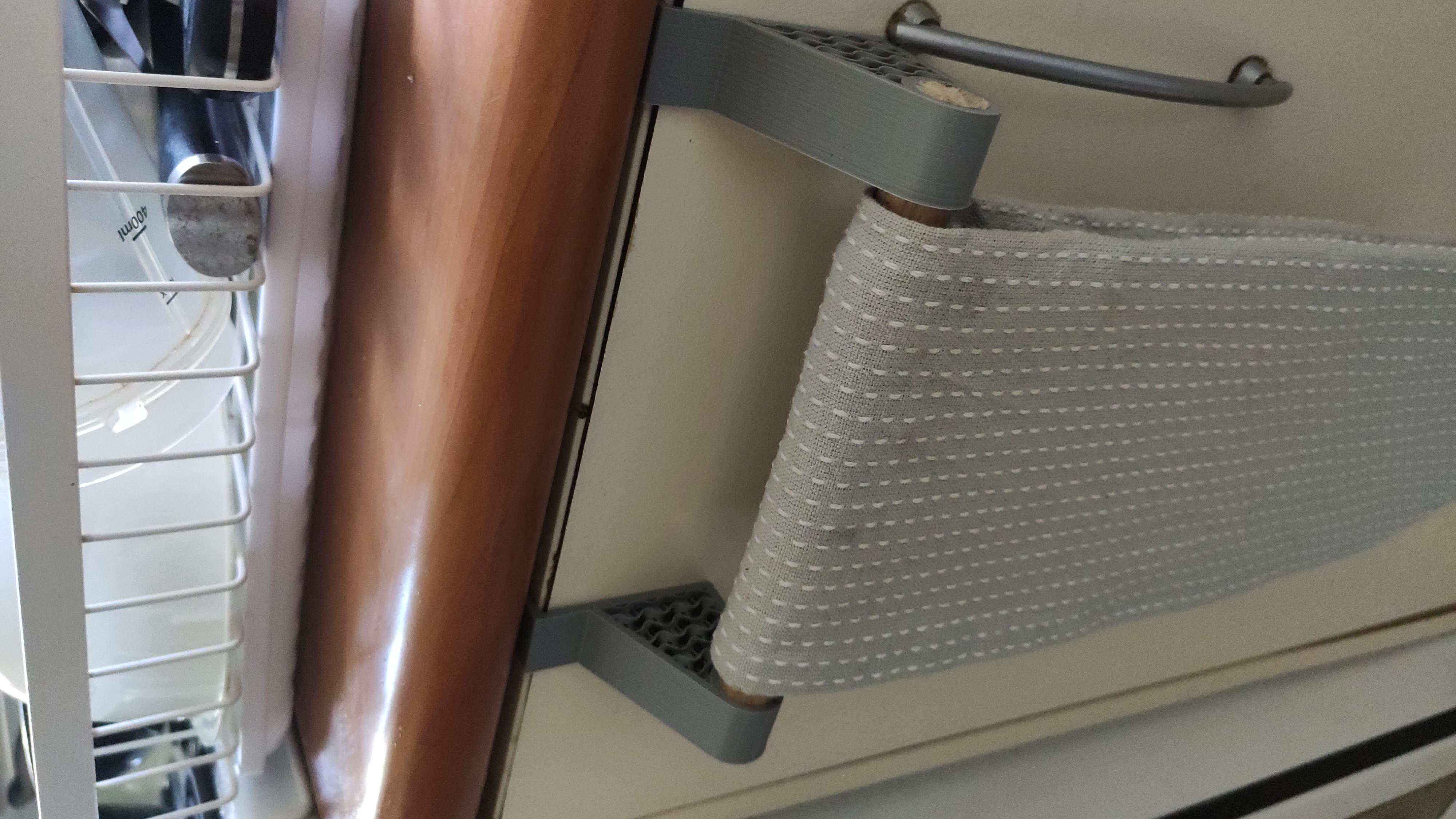 Kitchen towel rack bracket for 16mm dowel by Once in a Six Side ...