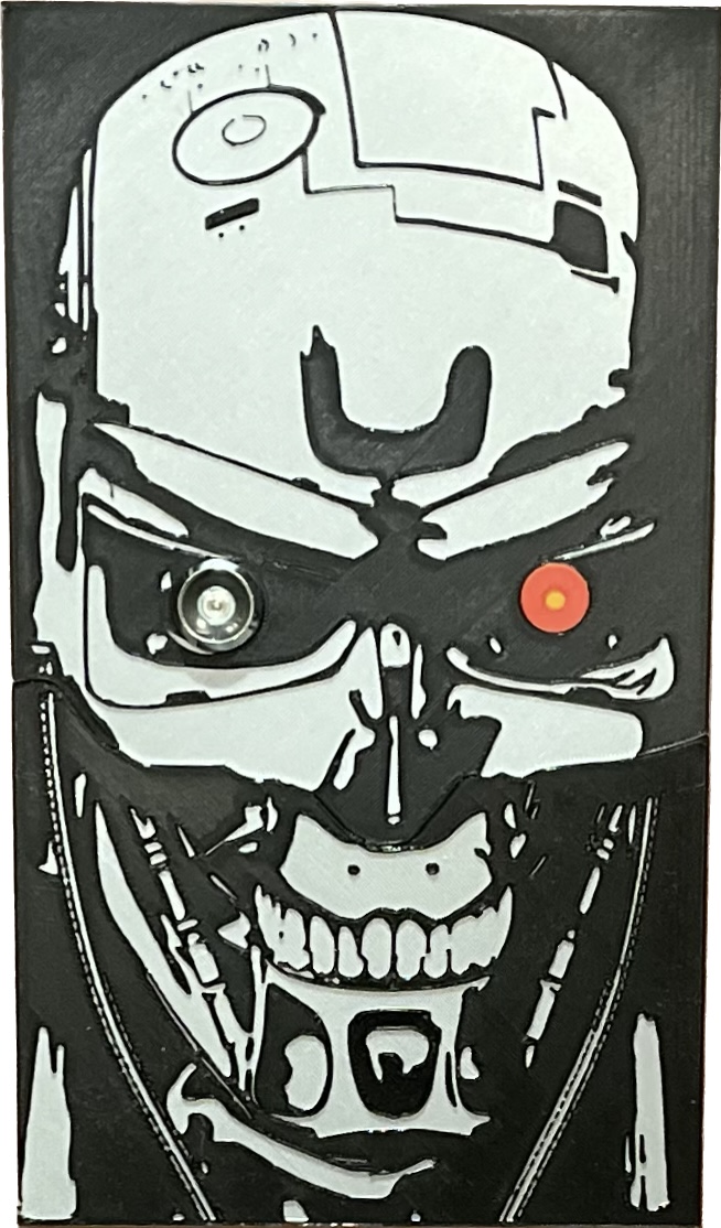 Terminator T-100 Peephole Frame by Ozzy The Artist | Download free STL ...