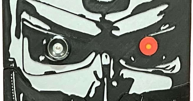 Terminator T-100 Peephole Frame by Ozzy The Artist | Download free STL ...