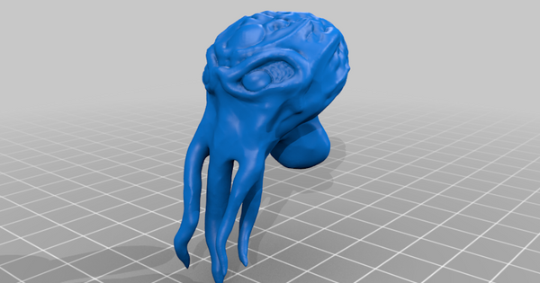 Illithid head/ Mindflayer head by IzMr Pickel | Download free STL model ...