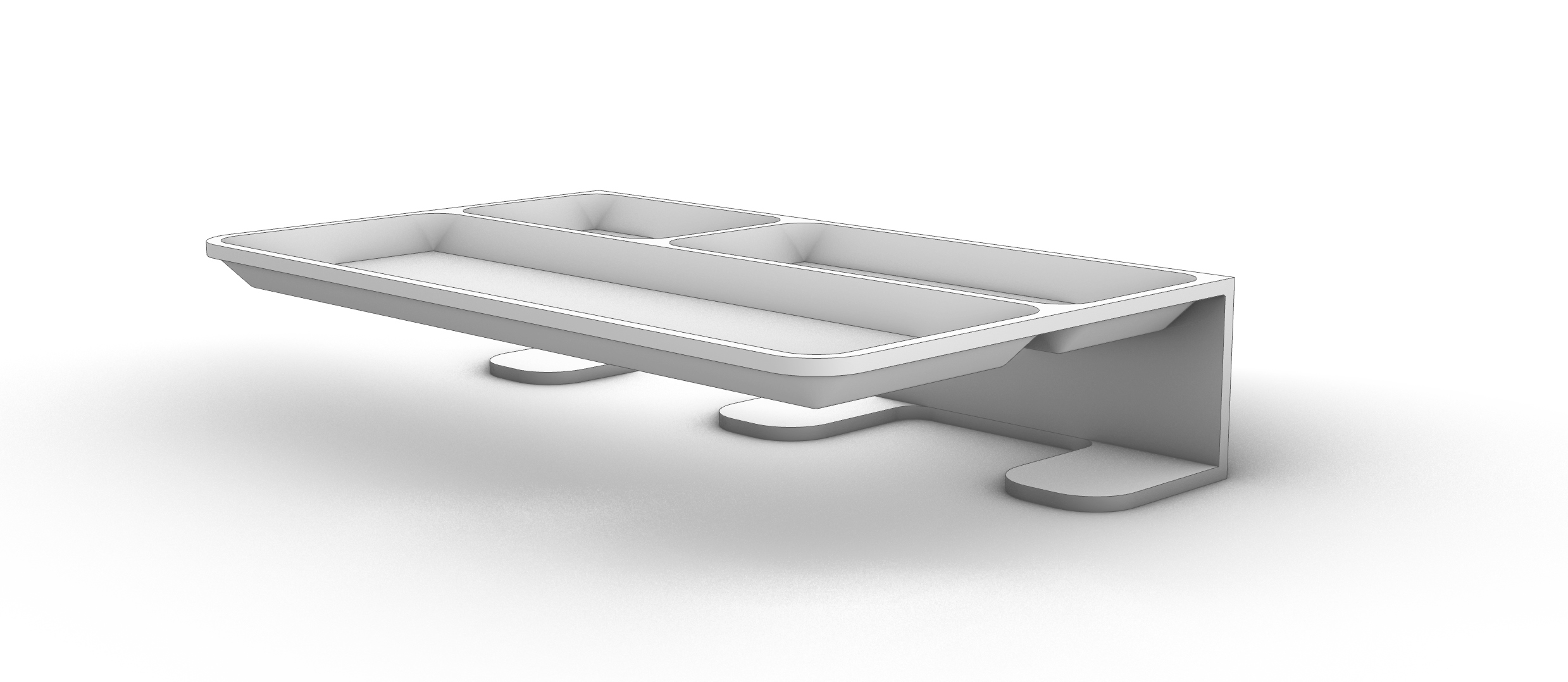 Stay-In-Place Catch-All Tray (sized for Ikea Corras nightstand) by CVD ...