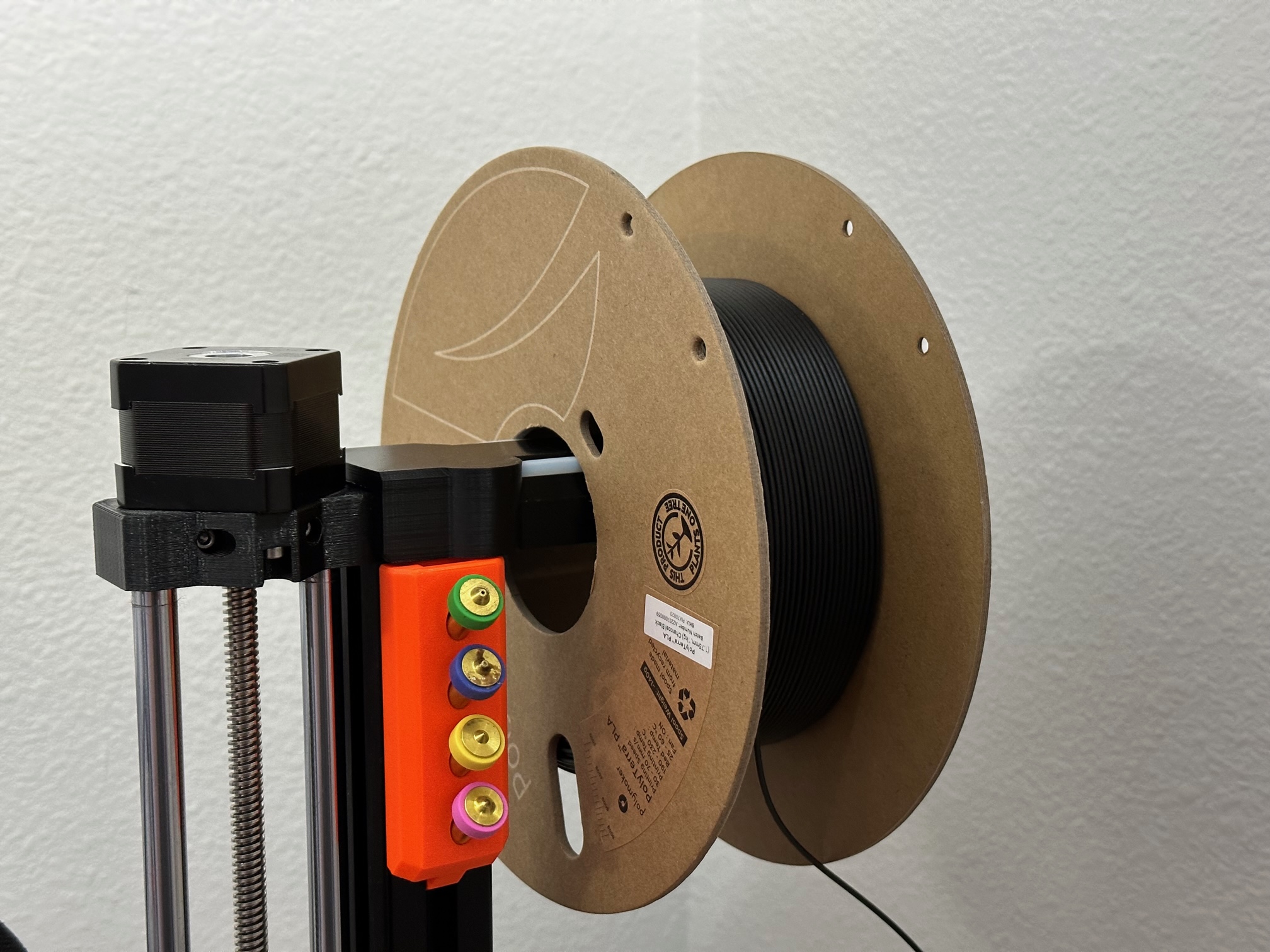 Prusa Mini - Simple 80mm Spool Holder with PTFE slider (remix) by Krez ...