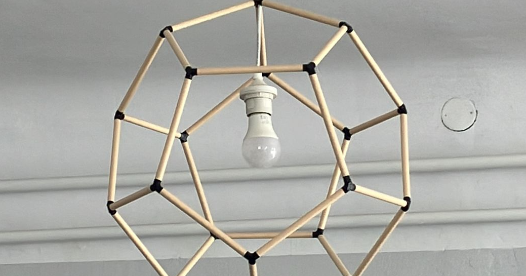 Make a lamp with straws // platonic solic dodecahedron by KANO editions ...