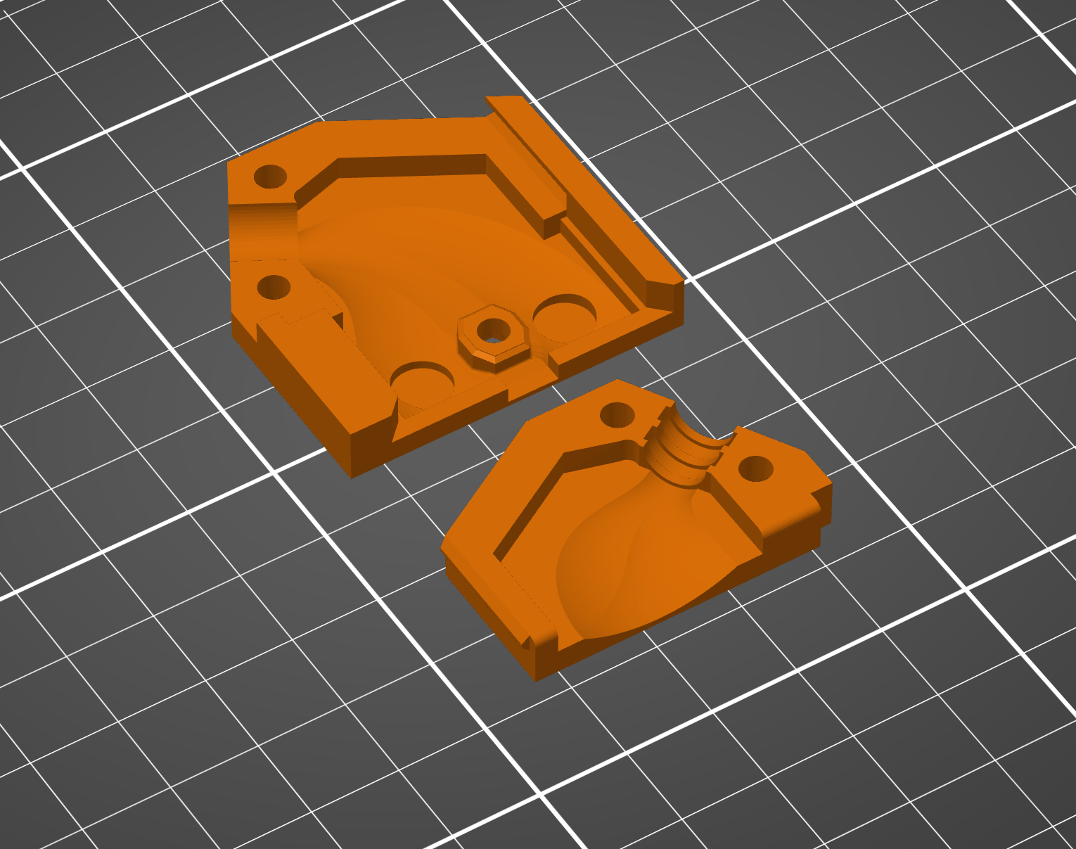 longer 60° Angled heatbed cable cover + guided bottom by twist-lab ...