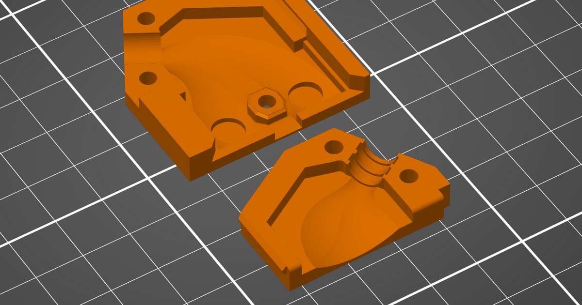 longer 60° Angled heatbed cable cover + guided bottom by twist-lab ...