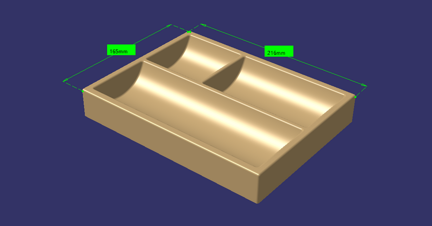 Modern Catch-All Tray by nilson_fx | Download free STL model ...