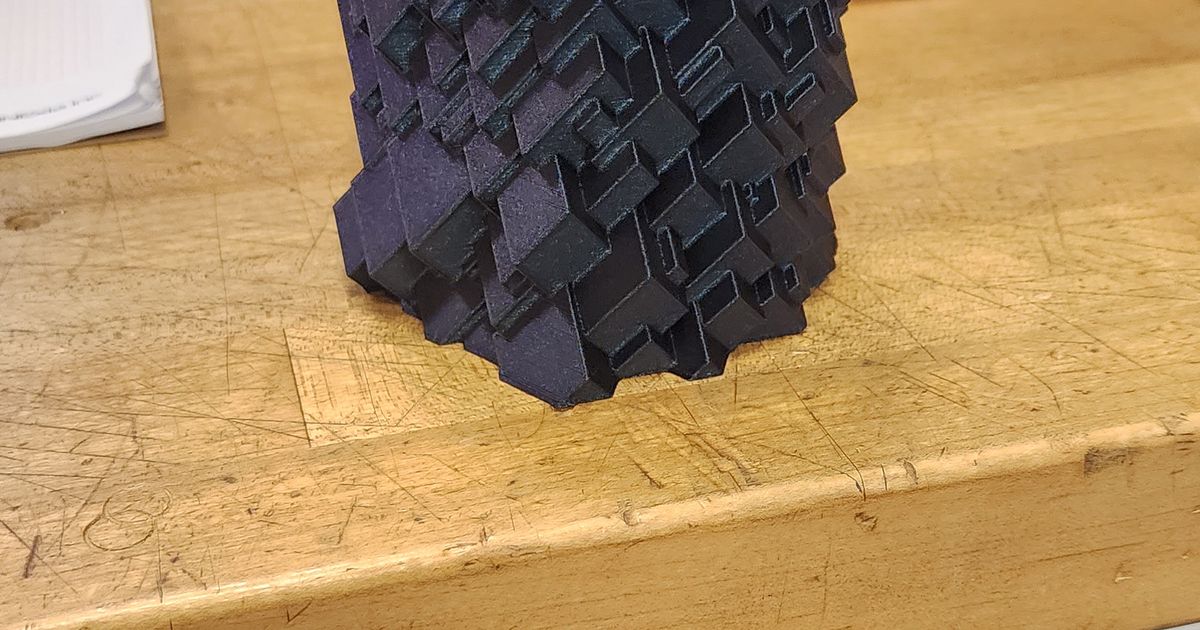 Glitch pen cup by John Carter | Download free STL model | Printables.com