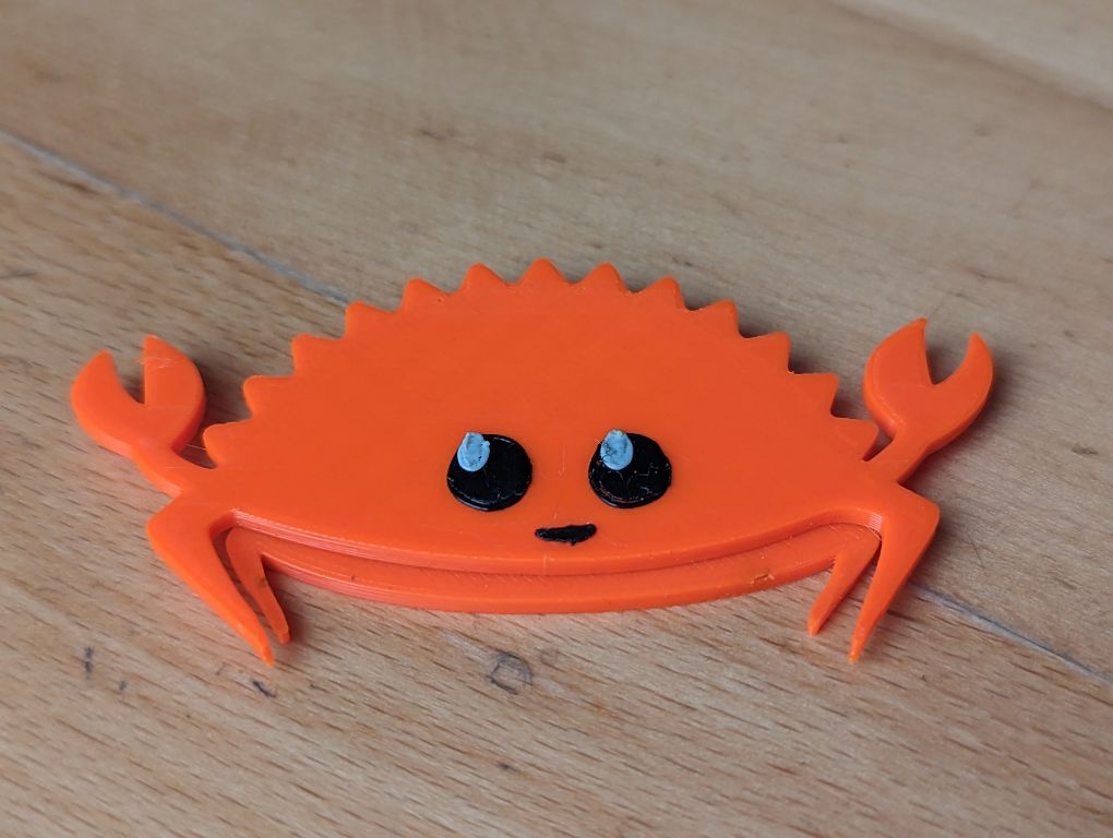 Ferris The Rust Mascot By Svenstaro Download Free Stl Model