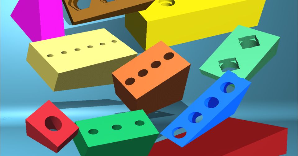 Wedge with Holes and Base (Customizable) by Follymaker | Download free ...