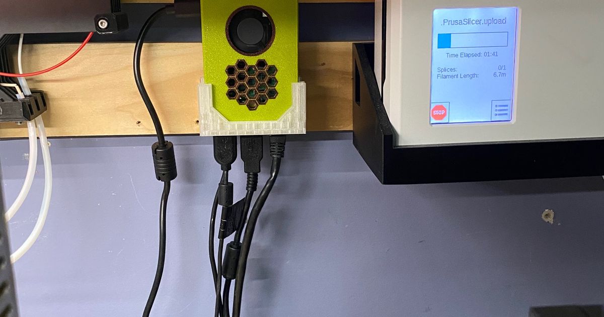 RPi4 Wall Mount Stand by Crane49 | Download free STL model | Printables.com