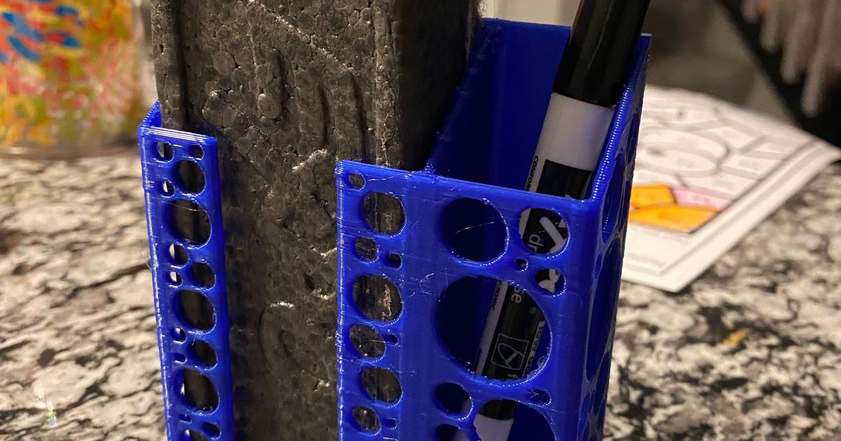 holder for eraser and marker by brnhx | Download free STL model ...