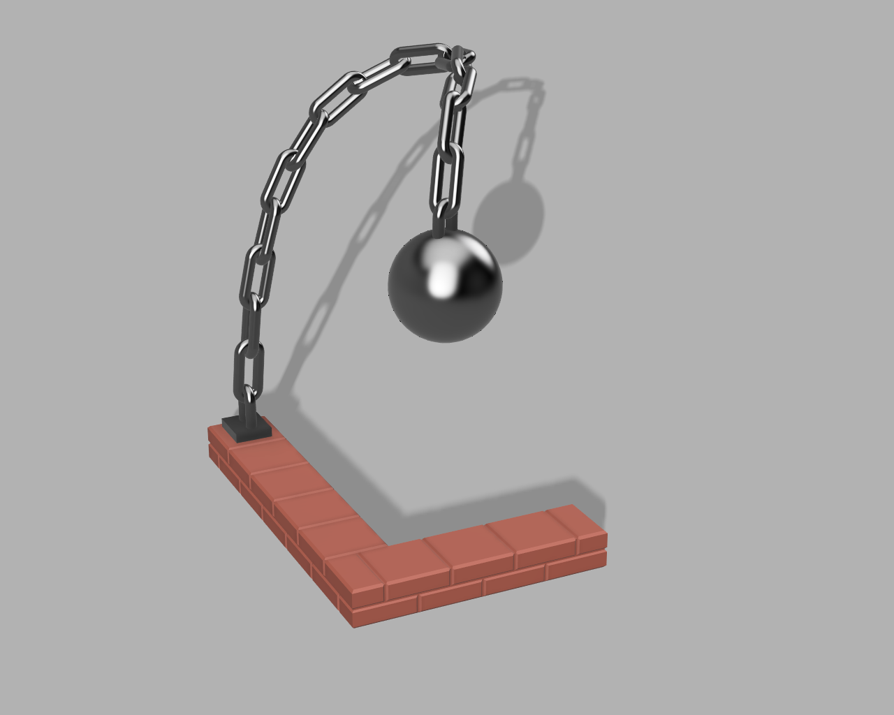 Ball and Chain (Gravity Illusion) by squinn | Download free STL model ...