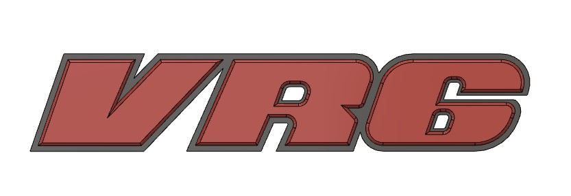 VR6 logo par Jakub Dvořák | Téléchargez gratuitement un modèle STL ...