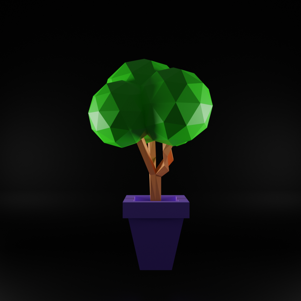 Tree in a pot by TPGDesign's | Download free STL model | Printables.com